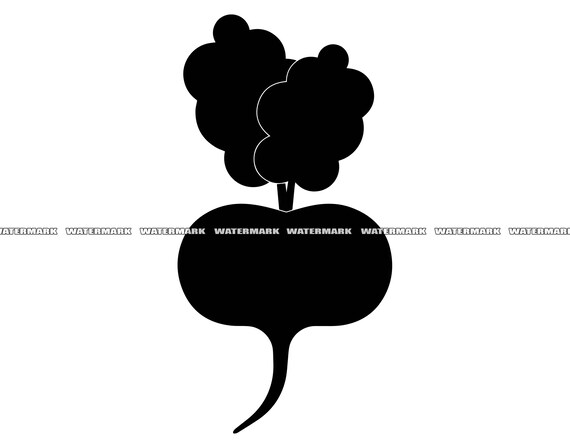 Turnip Clipart Black And White
