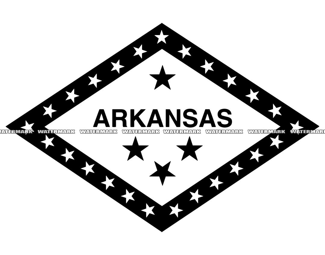 Flag of Arkansas State SVG, Flag of Arkansas State Cut File, Flag of ...