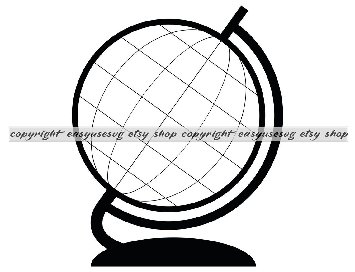 Globe SVG Globe DXF Globe PNG Globe Clipart Globe | Etsy Denmark