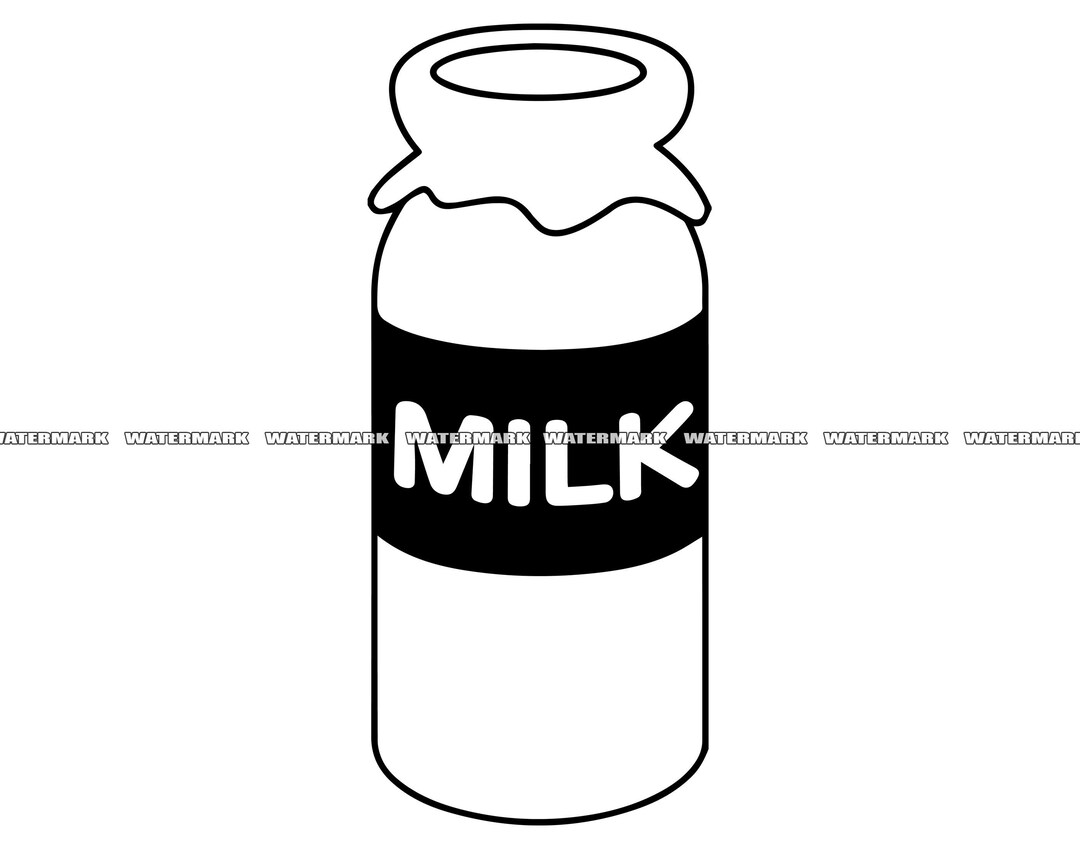 Milk Bottle SVG Milk Bottle Cut File Milk Bottle DXF Milk - Etsy Australia
