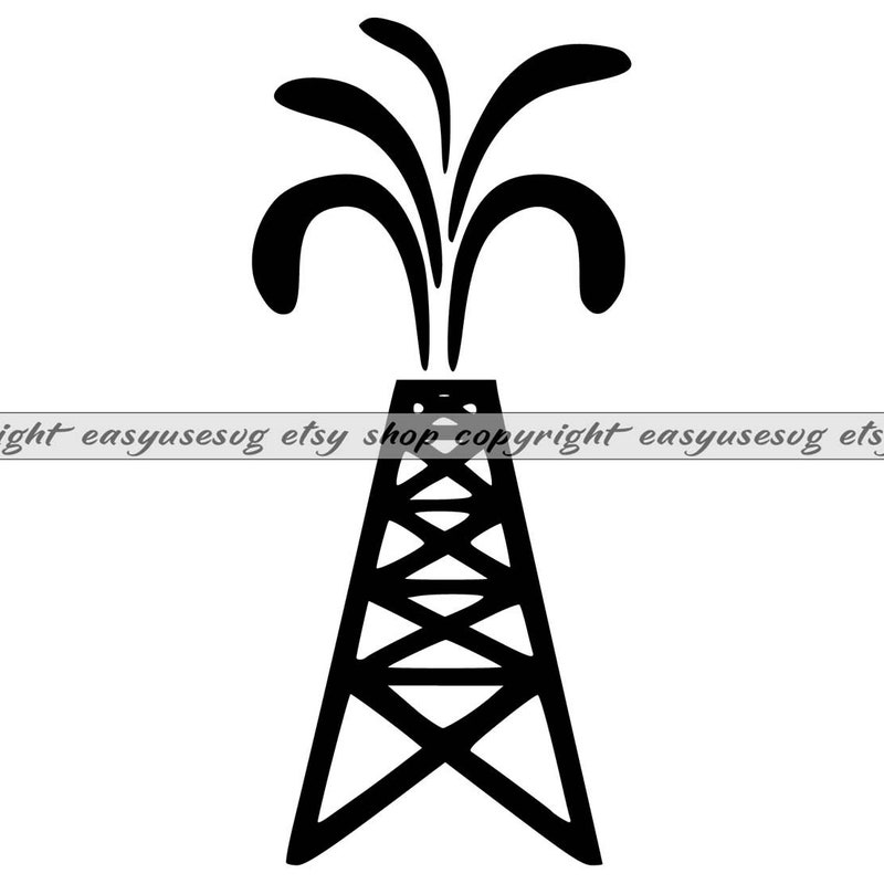 Oil Rig Embroidery - Etsy