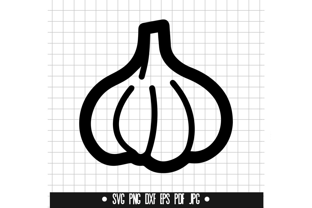 Garlic SVG, Garlic DXF, Garlic PNG, Garlic Cut File, Clipart, Digital ...