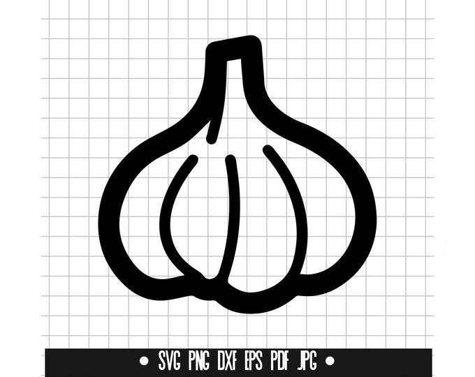 Garlic SVG, Garlic Vector Graphics, Garlic Clove SVG, Kitchen SVG ...