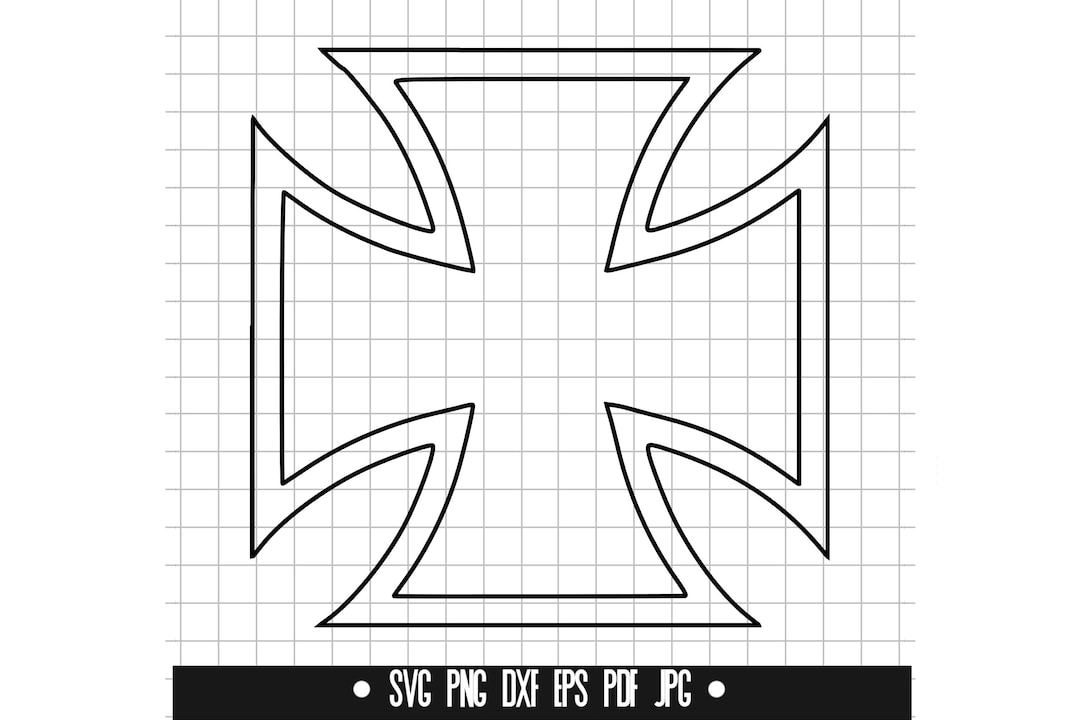 Iron Cross SVG, Iron Cross Cut File, Iron Cross DXF, Iron Cross PNG ...