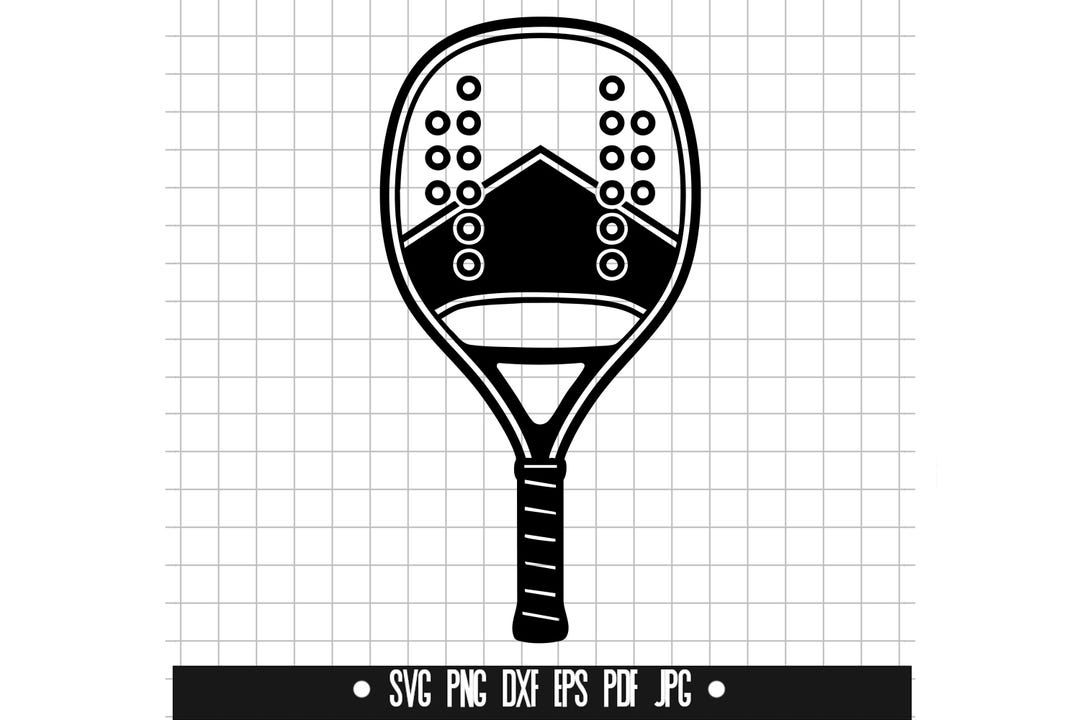 Padel Bat SVG, Padel Bat DXF, Padel Bat PNG, Padel Bat Cut File ...
