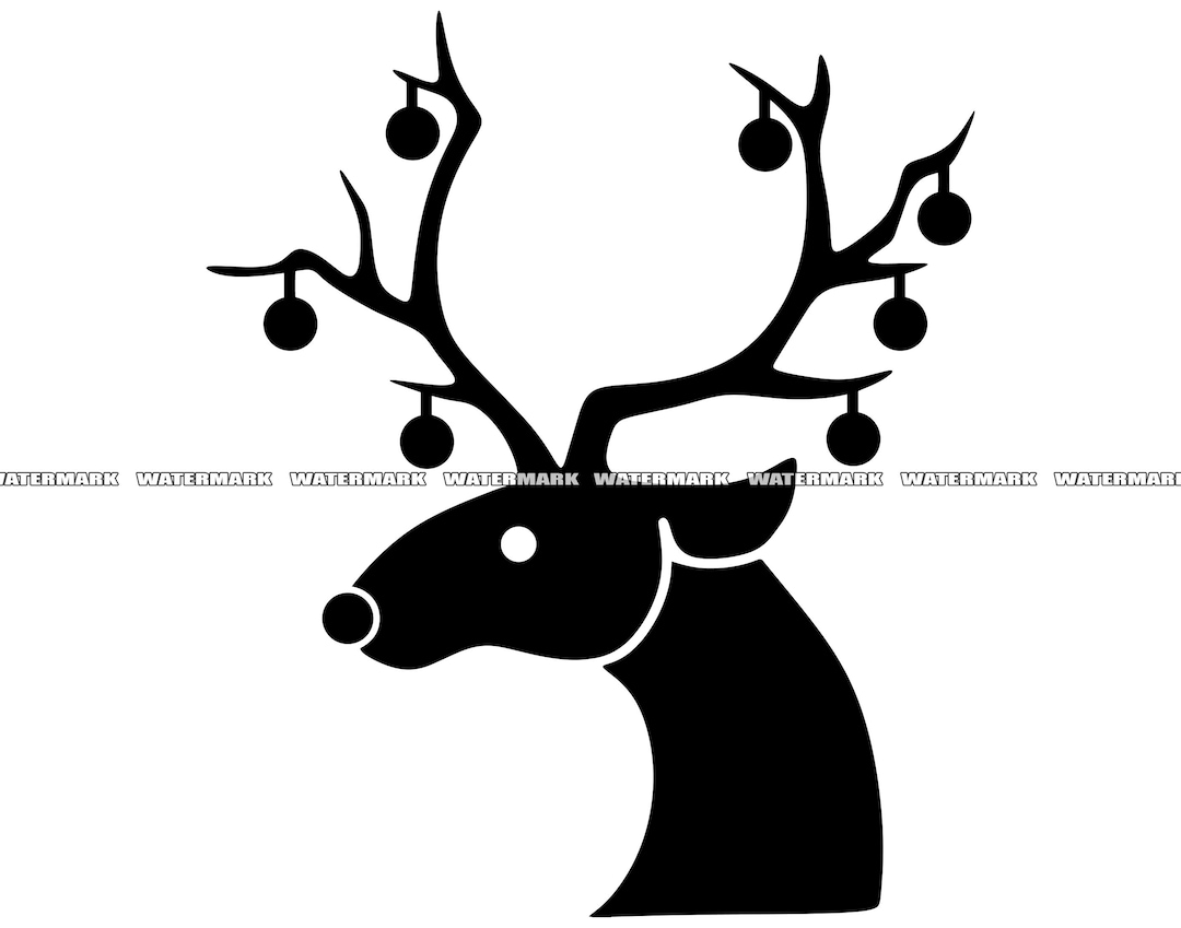 Christmas Reindeer SVG Christmas Reindeer Cut File Christmas - Etsy