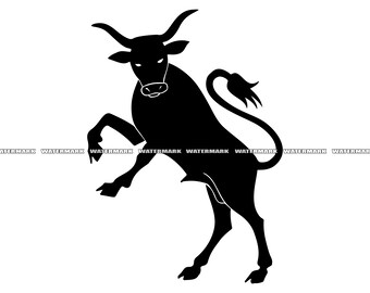 Bull Dxf Files Bull Laser Cut Bull Svg File for Cricut Bull - Etsy Ireland