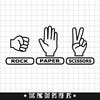 SVG - Rock Paper Scissors - Set of 3 Images - Downloadable Files - for ...