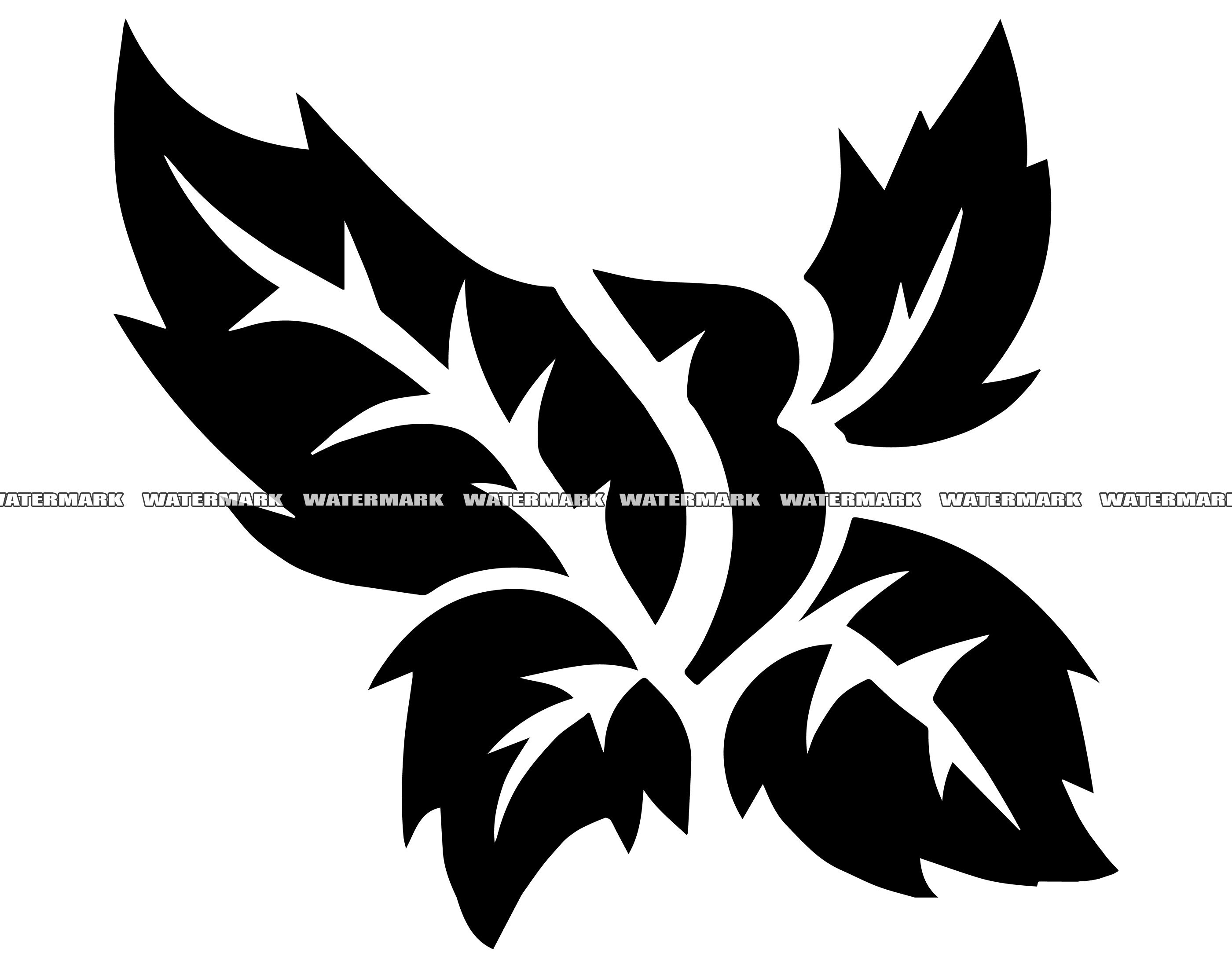 Rose Leaf SVG 1 Tree Gardener Farm Farmer Forest Mascot Design Cartoon ...