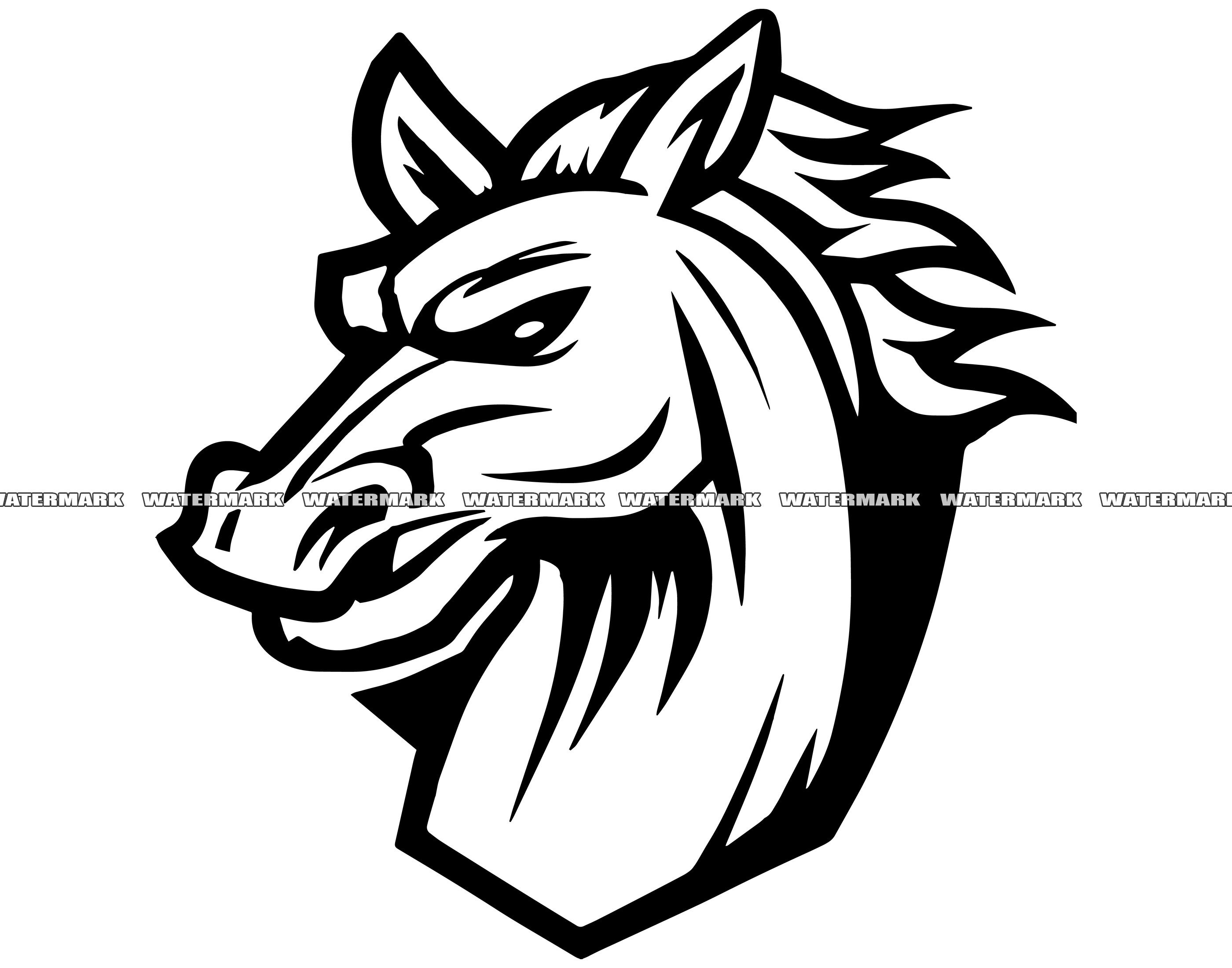 Horse SVG 2 Stallion Steed Equestrian Pony Racing Riding Racehorse ...