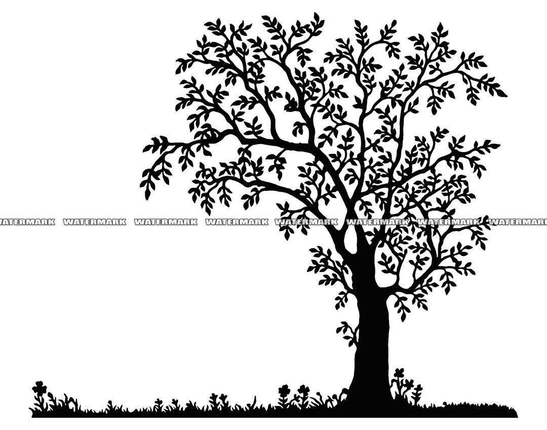 Baum SVG, Baum Plotterdatei, Baum DXF, Baum PNG, Baum Clipart, Baum ...