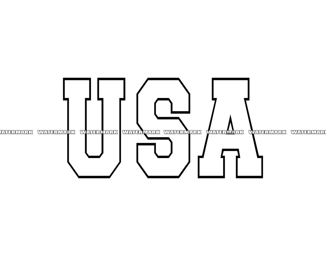 Usa SVG, Usa Cut File, Usa DXF, Usa PNG, Usa Clipart, Usa Silhouette ...