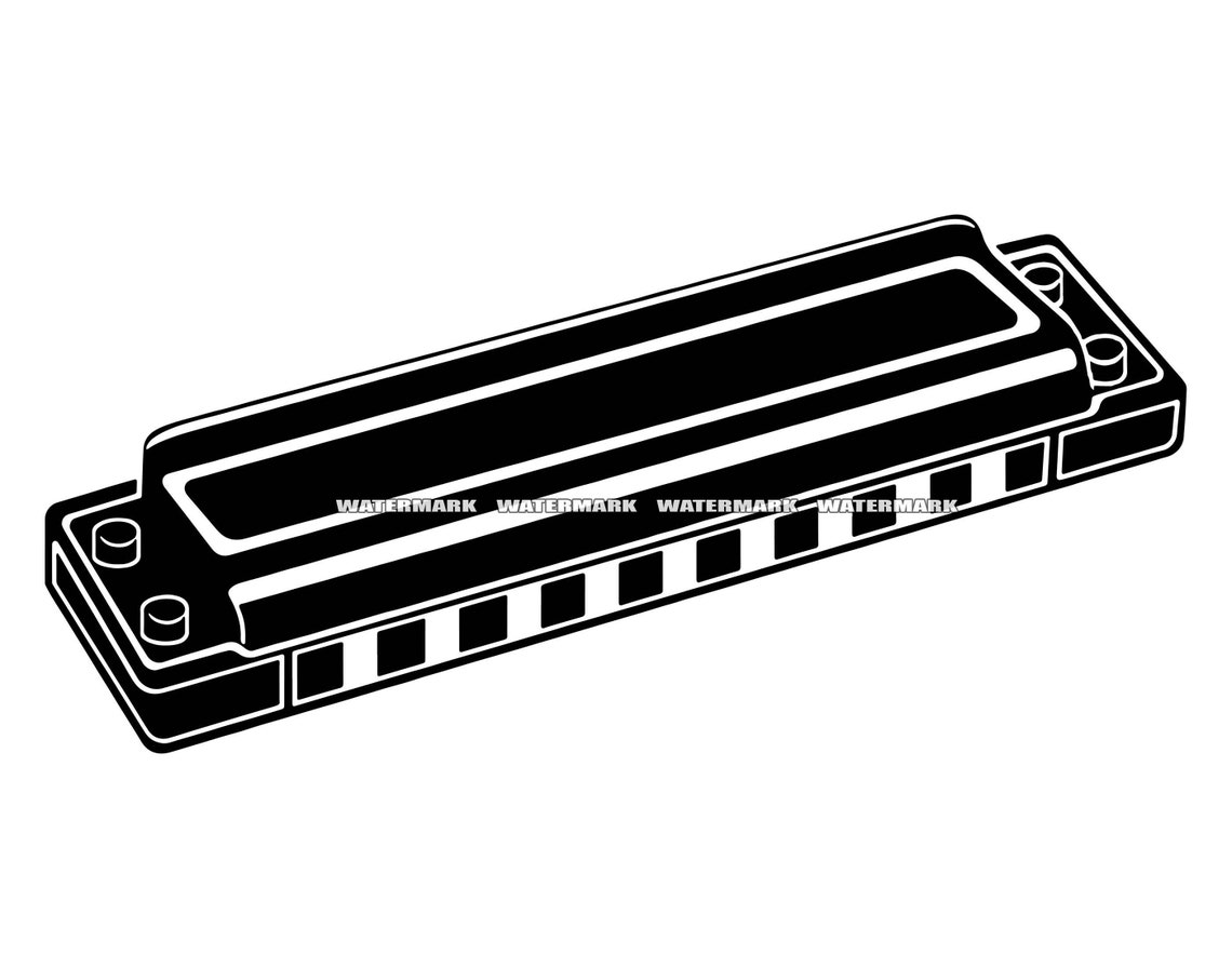 Harmonica SVG Harmonica DXF Harmonica PNG Harmonica - Etsy