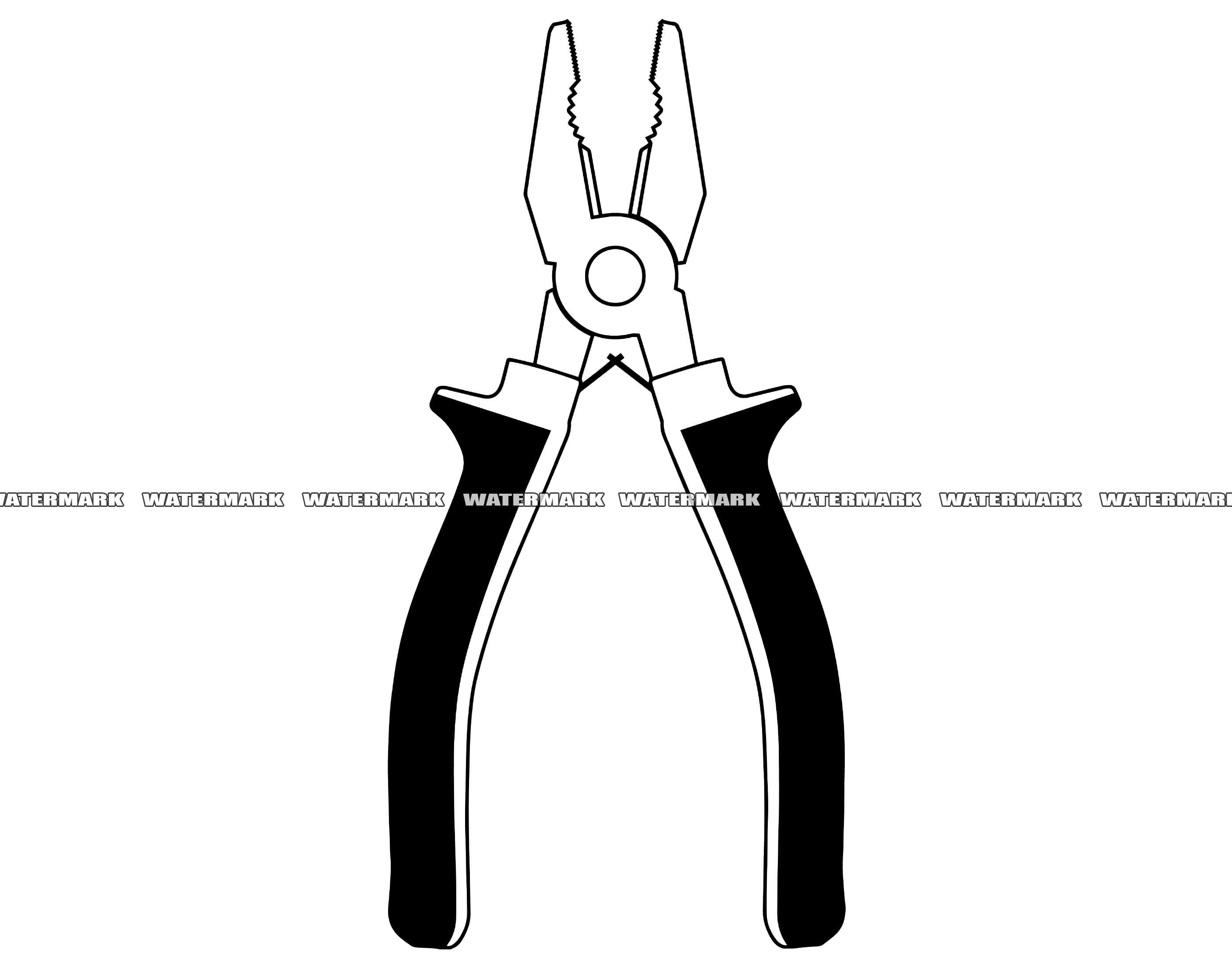 Combination Pliers Drawing