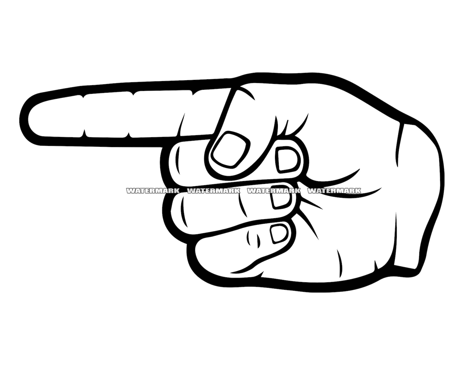 Pointing Finger SVG Pointing Finger DXF Pointing Finger PNG | Etsy