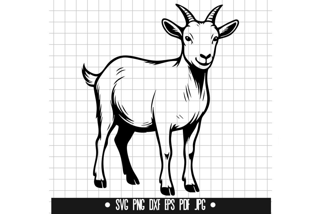 Goat SVG, Goat DXF, Goat PNG, Goat Cut File, Clipart, Digital File, Svg ...