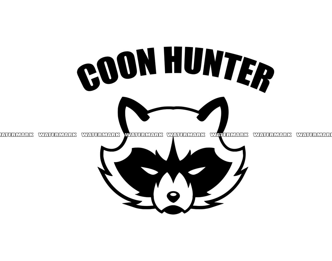 Coon Hunter SVG Coon Hunter Cut File Coon Hunter DXF Coon - Etsy