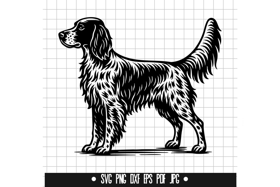 English Setter SVG, English Setter PNG, English Setter DXF, English ...