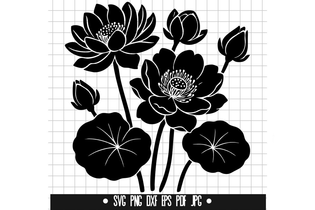 Lotus Svg, Water Flower Svg, Zen Svg, Floral Svg, Meditation Svg ...