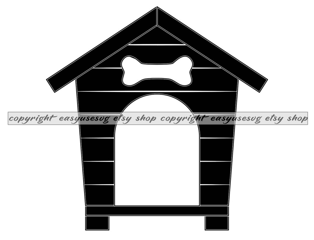 Dog House SVG, Dog House DXF, Dog House PNG, Dog House Clipart, Dog ...
