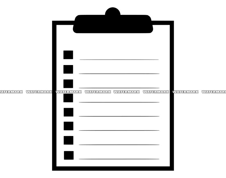 Checklist SVG Checklist Cut File Checklist DXF Checklist - Etsy Ireland