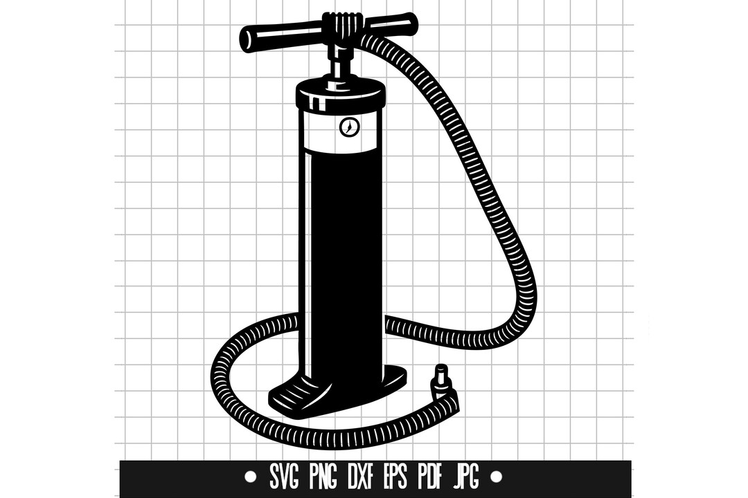 Air Pump SVG, Air Pump DXF, Pump PNG, Pump Cut File, Clipart, Digital ...