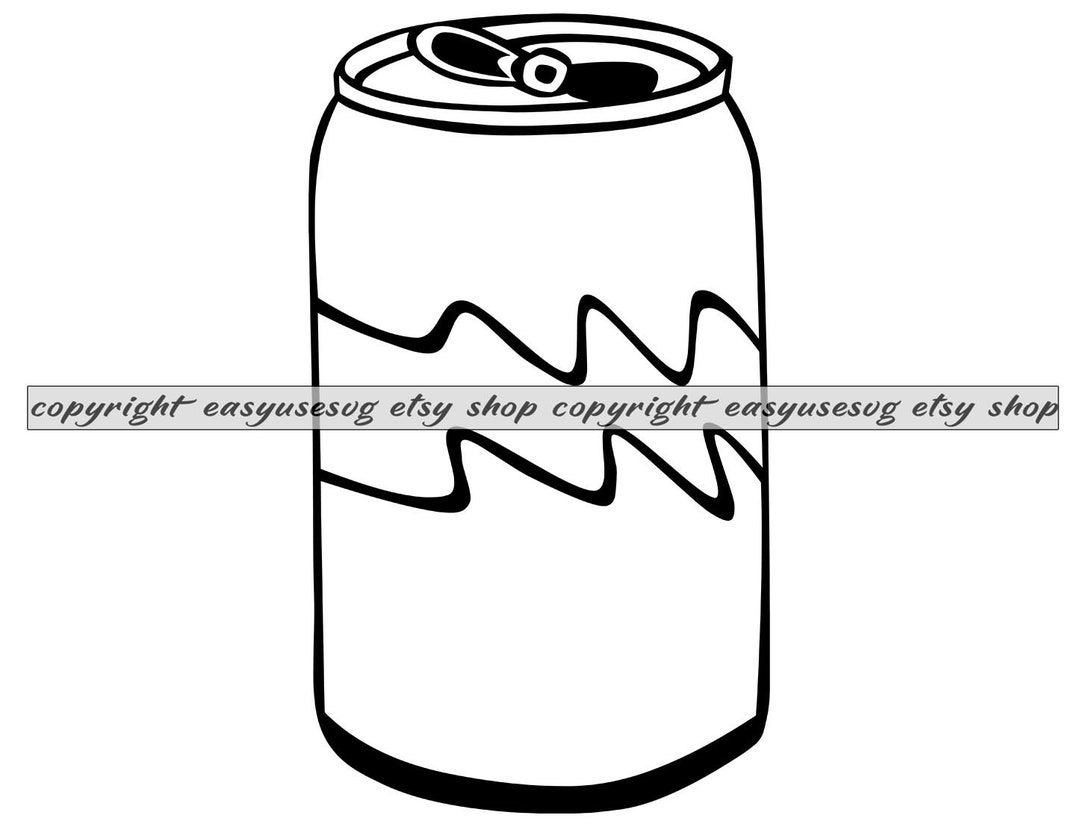 Beer Can SVG Soda Can SVG DXF Png Clipart Silhouette Cut File - Etsy ...
