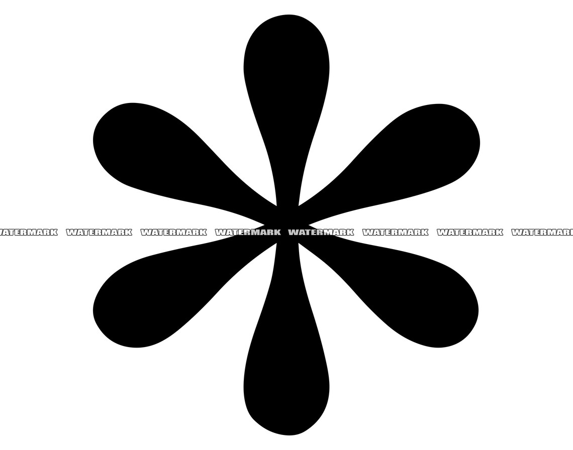 Asterisk Star SVG Asterisk Star Cut File Asterisk Star DXF - Etsy