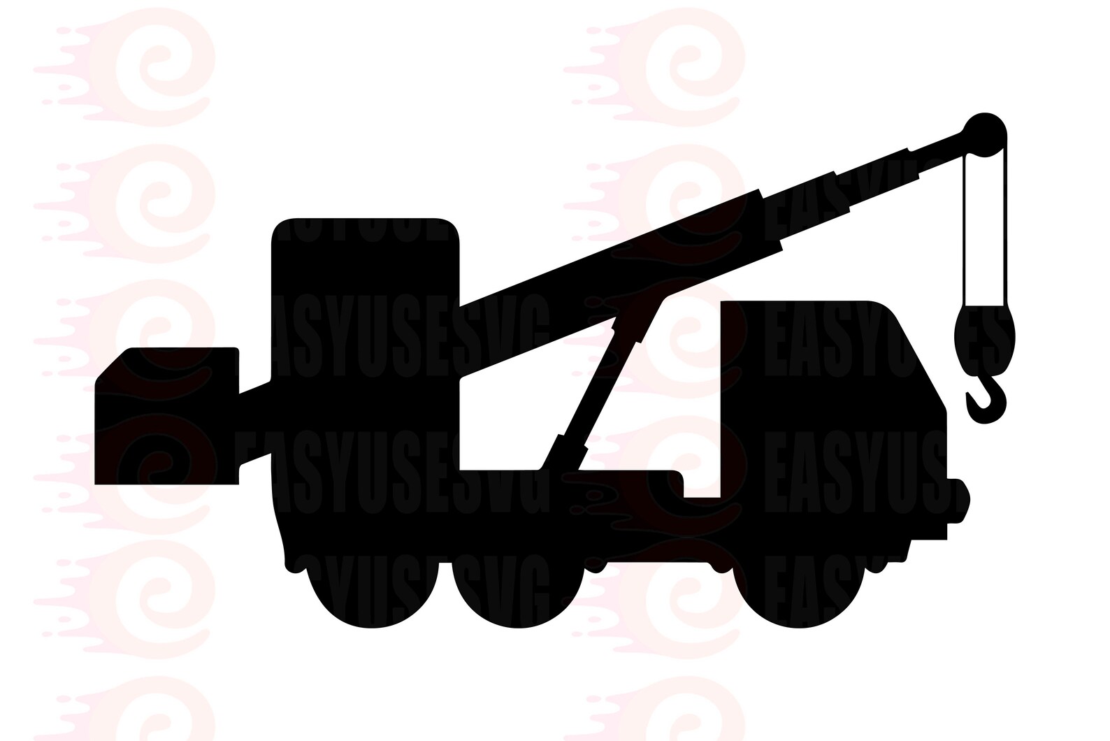 Crawler Crane SVG Construction Svg Crawler Crane Clipart | Etsy