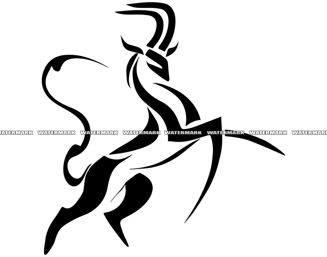 Tribal Antelope SVG, 3, Tribal Antelope Cut File, Tribal Antelope DXF ...