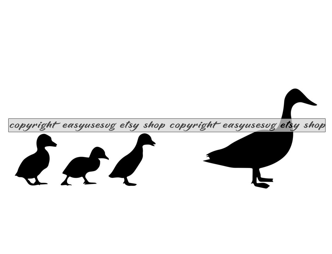 Pato y patitos SVG, Pato SVG, Patito SVG, Patitos Clipart, Patitos ...
