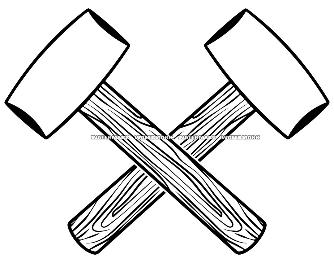 Hammer SVG 5 Hammer DXF Hammer PNG Hammer Clipart Hammer - Etsy