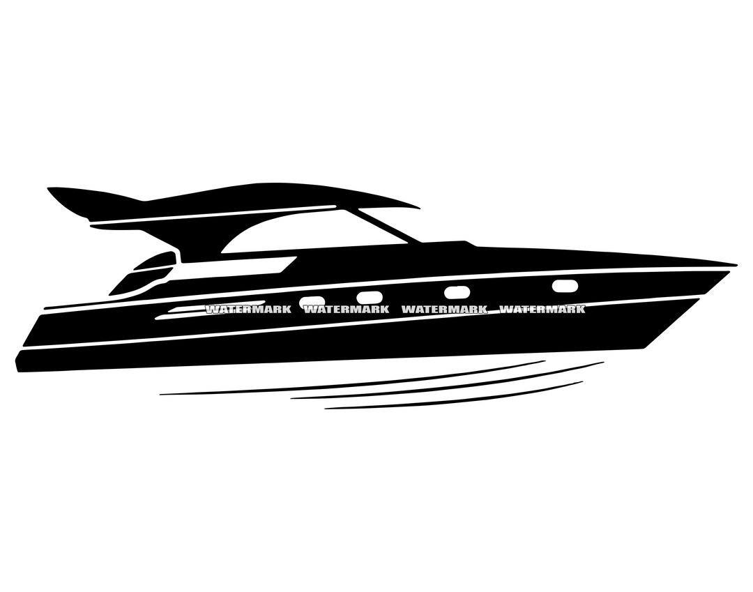 Speed Boat SVG #3 Speed Boat DXF, Speed Boat PNG, Speed Boat Clipart ...