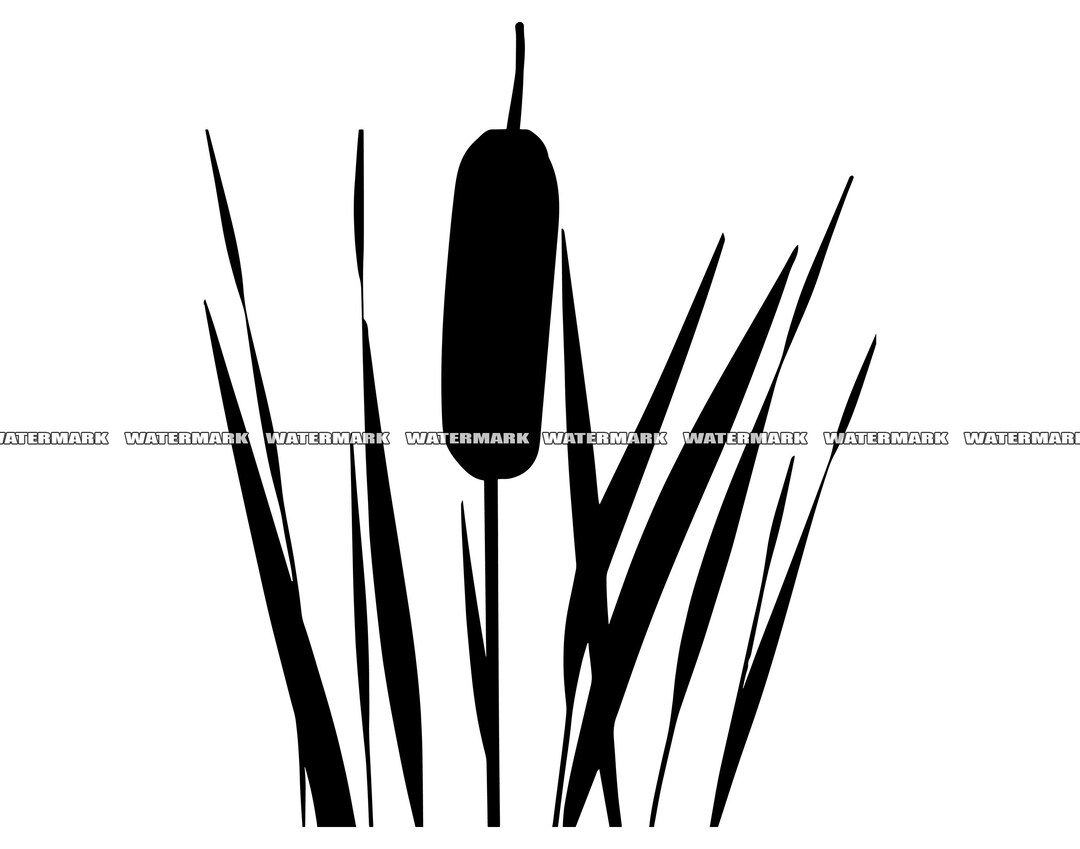 Cattail SVG 1 Nature Lake Swamp Pond Plants Arizona Design - Etsy