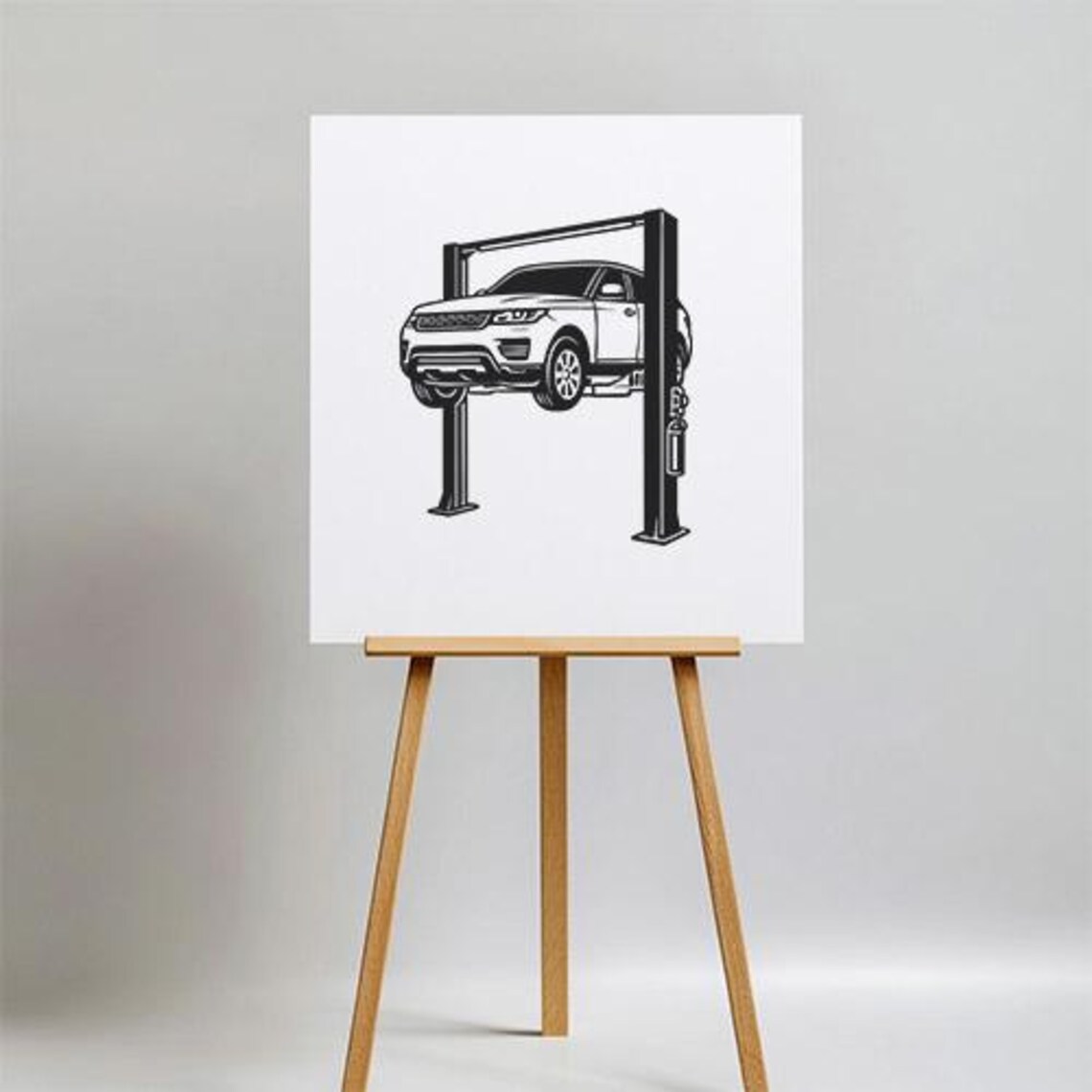 Car Lift SVG, Mechanic Garage DXF, Auto Repair PNG, Cut File, Clipart ...