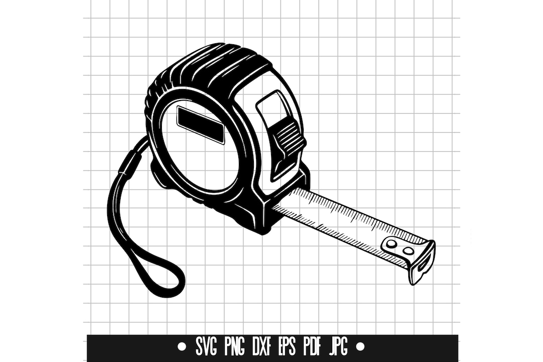 Tape Measure SVG, Tape Measure DXF, Tape Measure PNG, Tape Measure Cut ...