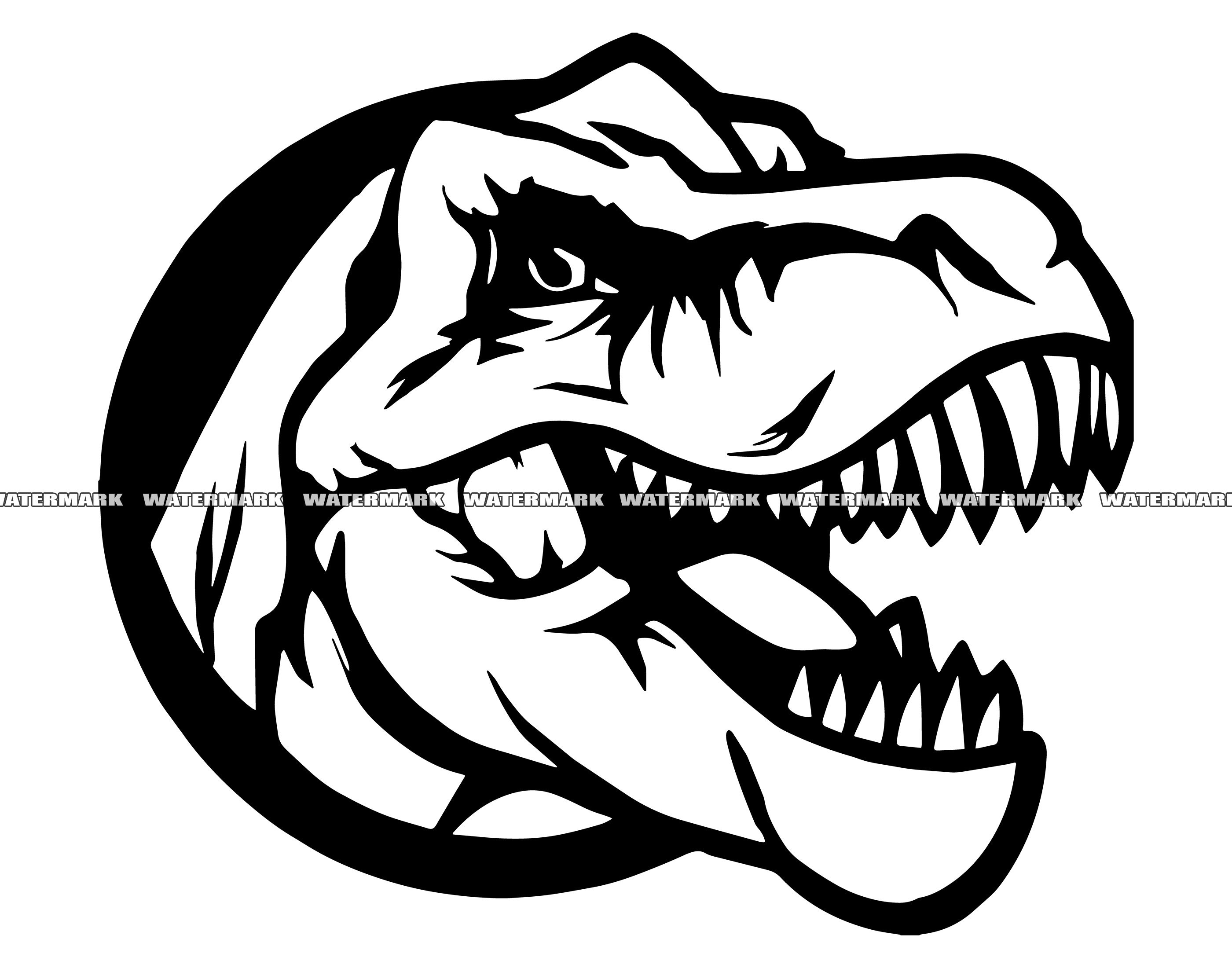 T Rex Head Clipart
