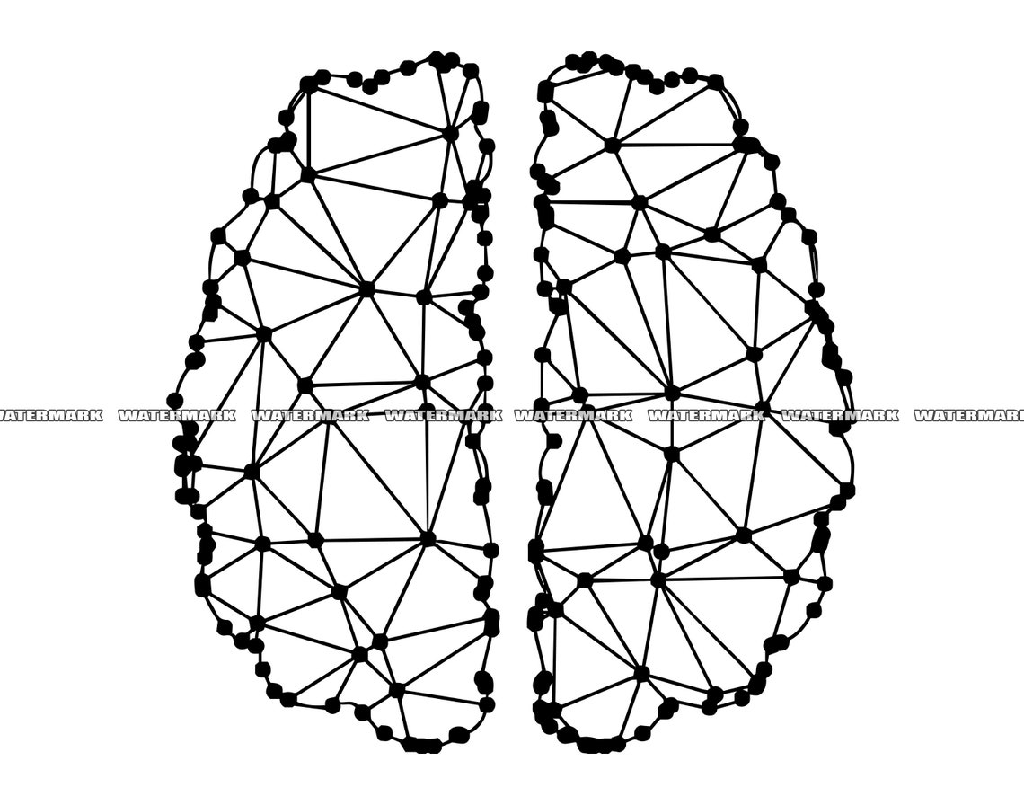 Brain and Neurons SVG, Brain and Neurons Cut File, Brain and Neurons ...