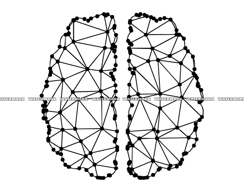 Brain and Neurons SVG, Brain and Neurons Cut File, Brain and Neurons ...