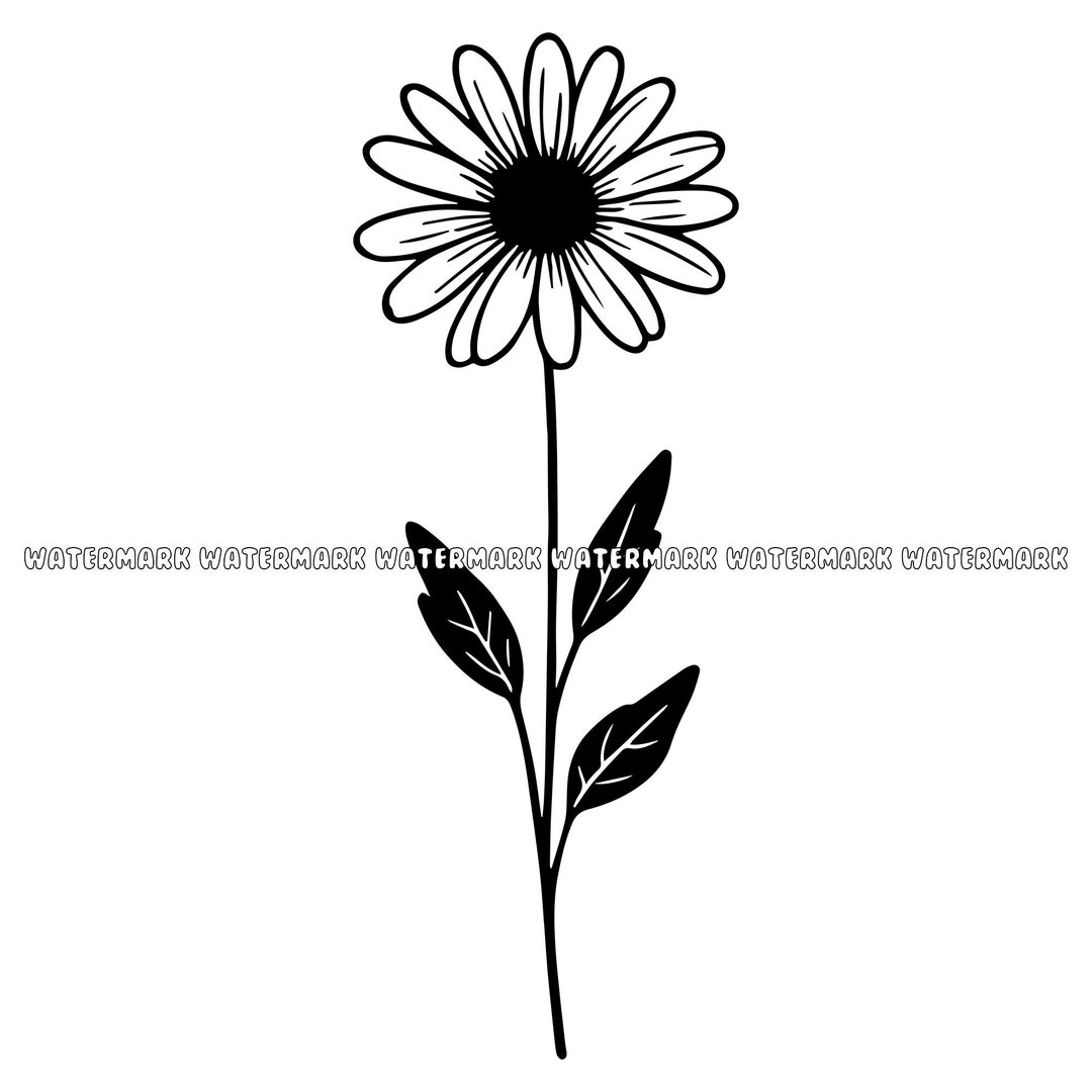 Daisy SVG, Daisy DXF, Daisy PNG, Daisy Cut File, Daisy Clipart, Daisy ...