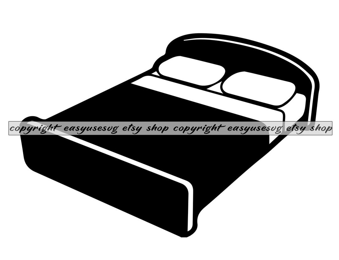Bed SVG, Sleep SVG, Bedroom SVG, Duvet Svg, Bed Clipart, Bed Dxf, Bed ...