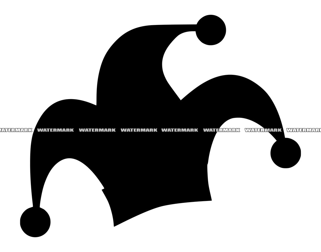 Jester Hat SVG, Jester Hat Cut File, Jester Hat DXF, Jester Hat PNG ...