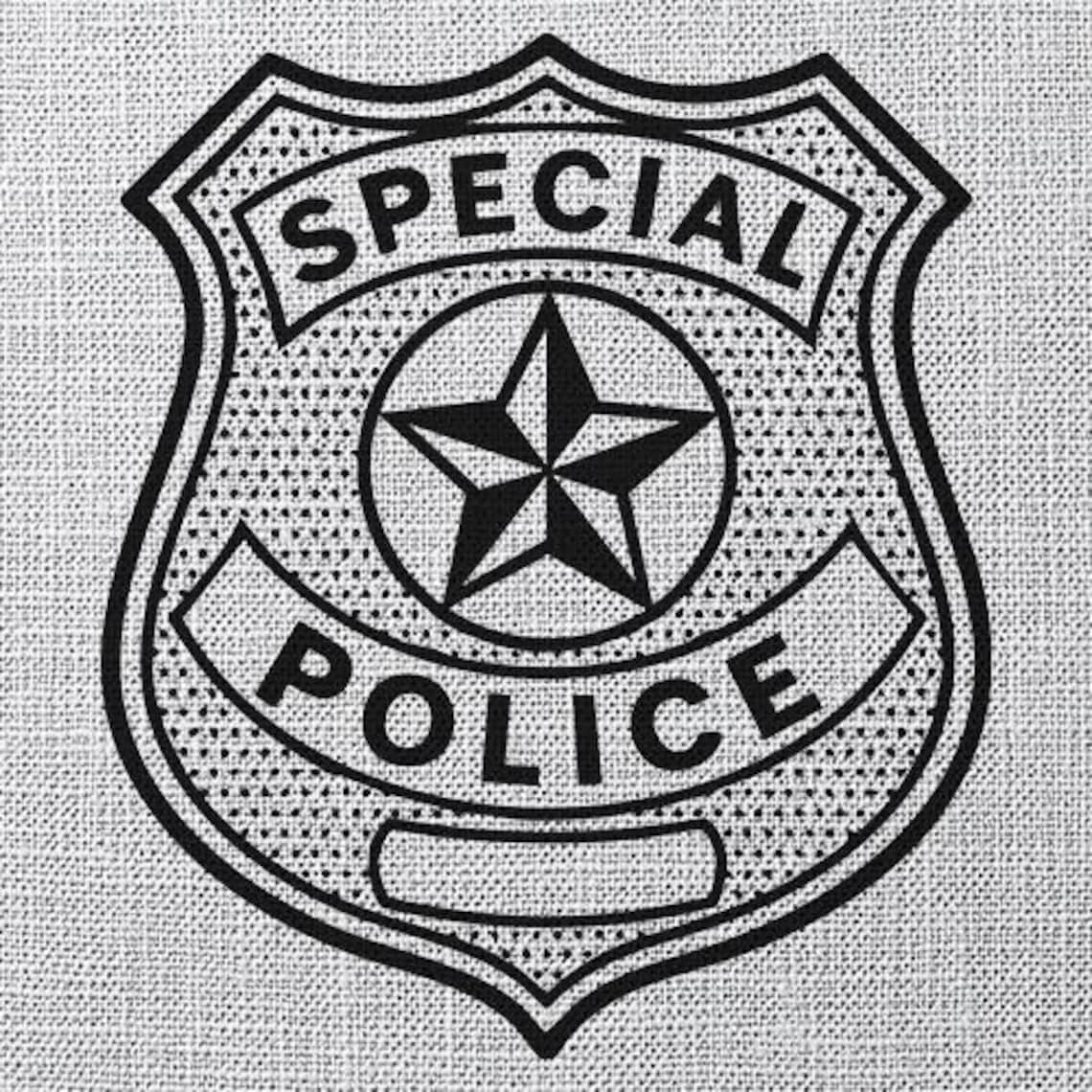 Police Badge SVG, Special Police DXF, Star Badge PNG, Law Cut File ...