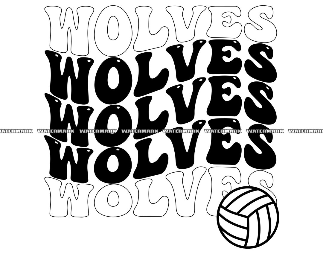 Wolves Volleyball SVG Wolves Cut File Wolves DXF Wolves - Etsy