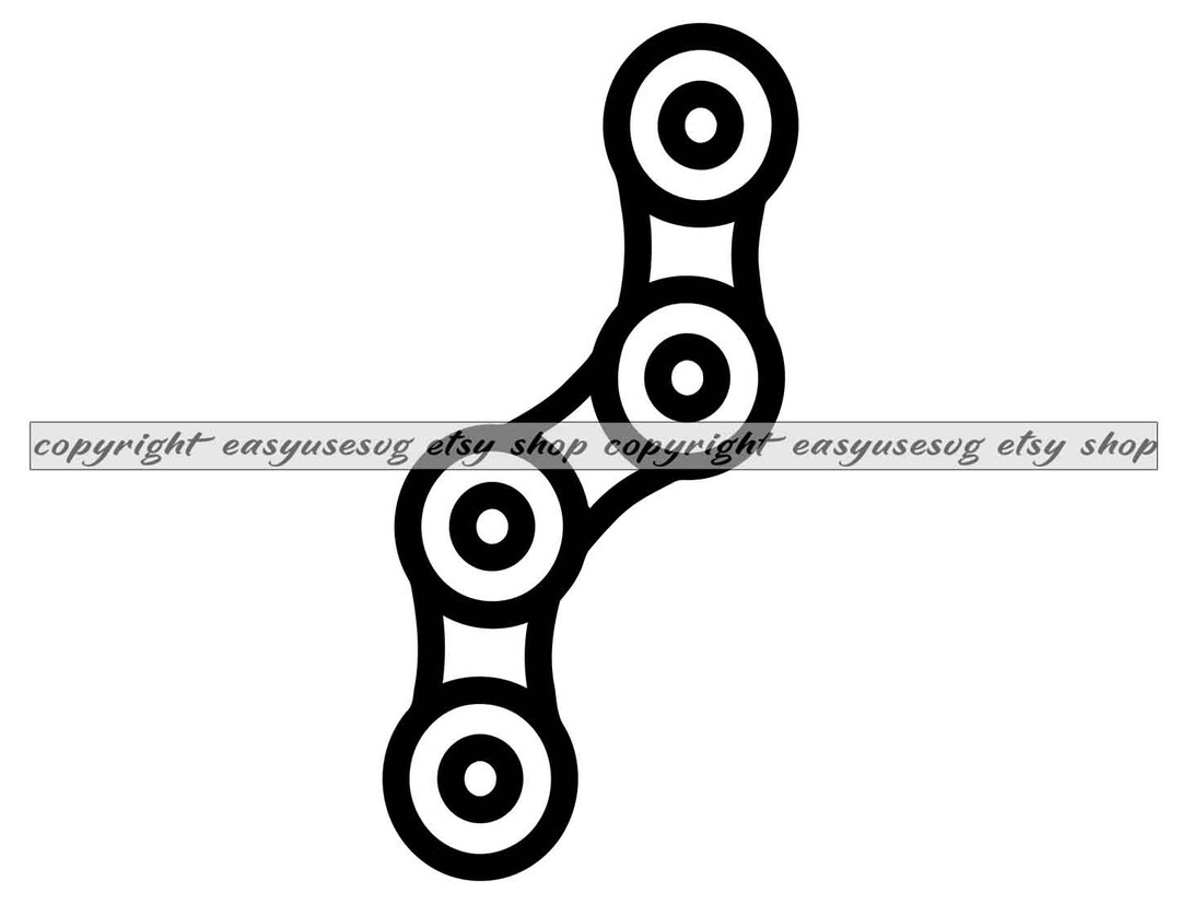 Bicycle Chain SVG, Bicycle Chain DXF, Bicycle Chain PNG, Bicycle Chain ...