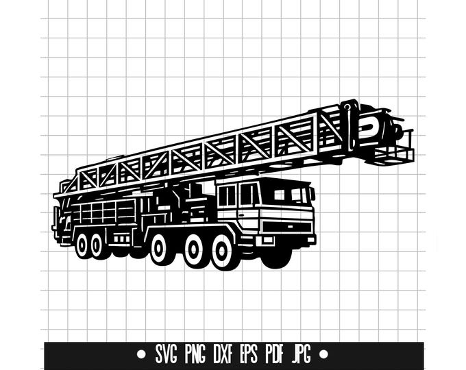 Workover Rig Svg, Oil Rig Svg, Drilling Svg, Workover Rig Png, Workover ...