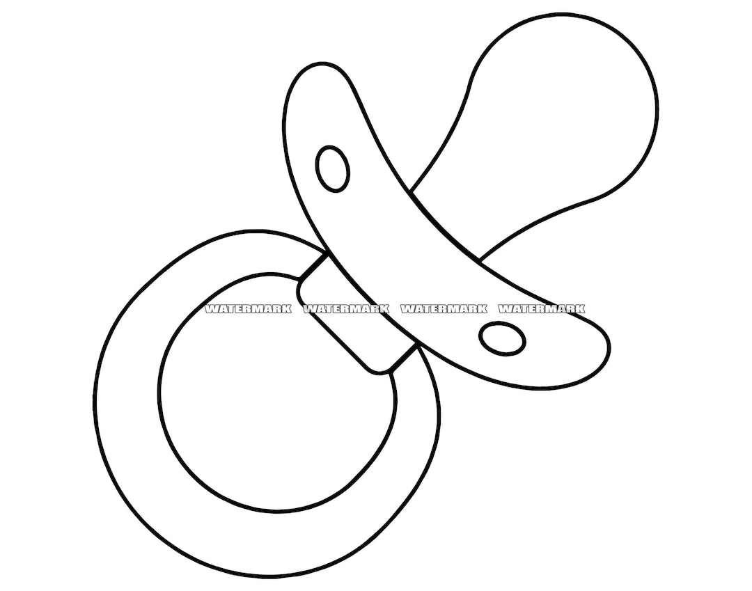 Pacifier SVG #1 Pacifier DXF, Pacifier PNG, Pacifier Clipart, Pacifier ...