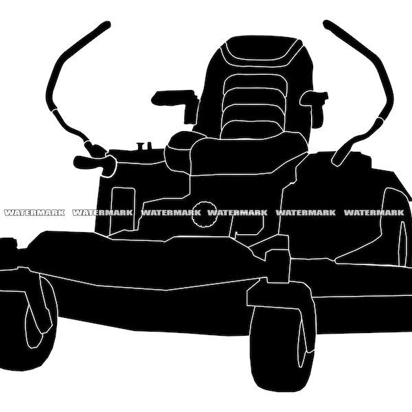 Zero Turn Mower Svg - Etsy
