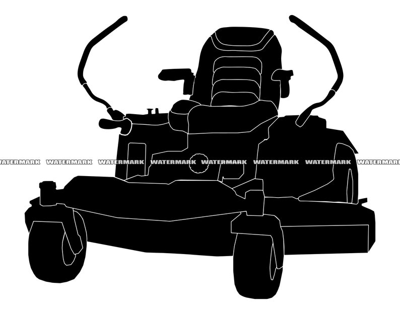 Zero Turn Lawn Mower SVG Zero Turn Lawn Mower Cut File Zero - Etsy