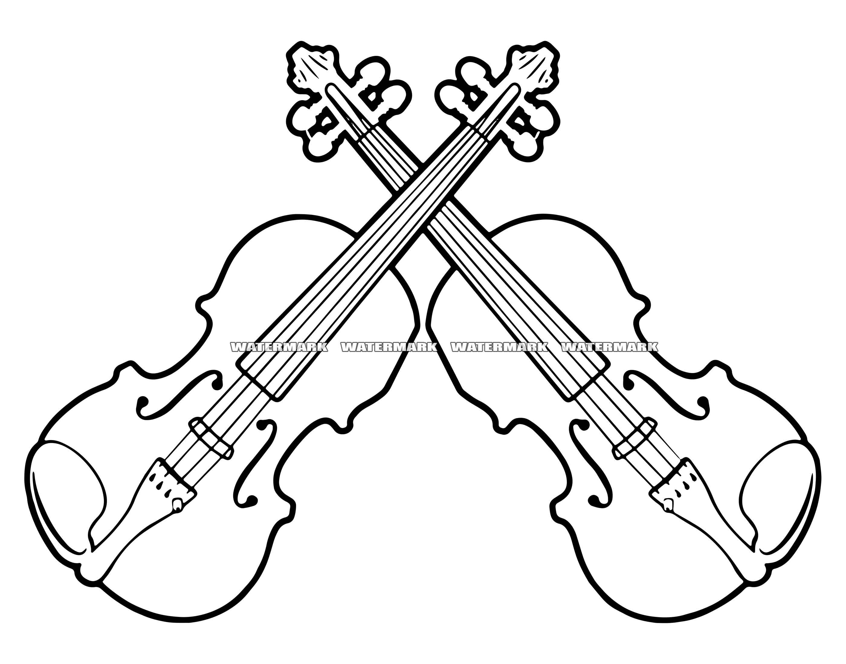 Violin Drawing Clip Art